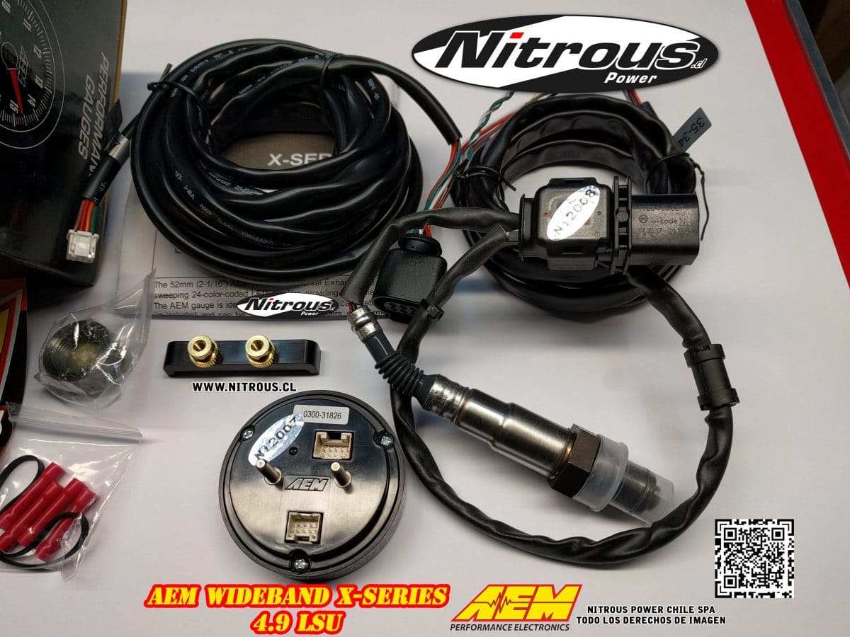 AEM Wideband X Series 4.9 Gauge Kit – Nitrous Power Chile SPA